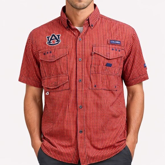 Columbia | Shirts | Columbia Pfg Auburn Tigers Super Bonehead Fishing ...